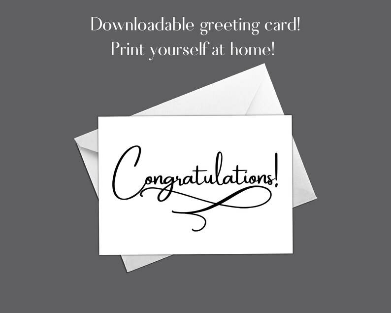 Downloadable Greeting Card Instant Digital Download Printable Blank ...