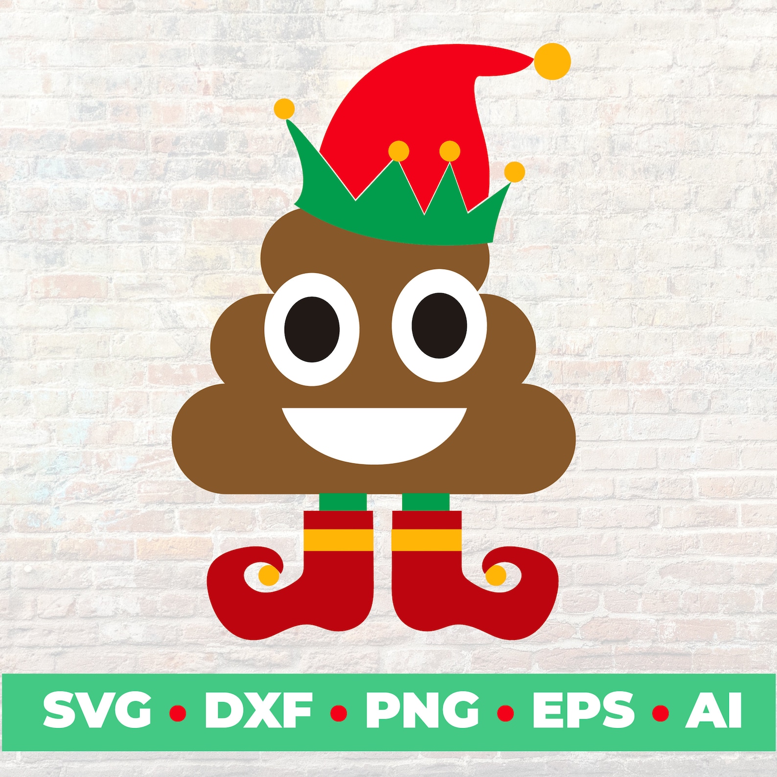 Poop SVG, Christmas Svg, Poop Emoji Svg, Santa SVG, Poop Cricut, Png ...