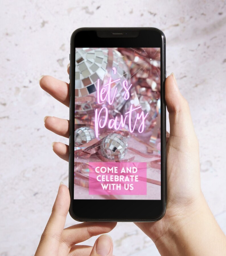 Invitación De Cumpleaños Con Temática De Fiesta Invitación Digital ...