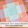 Twin Star Quilt Block Pattern With Video Tutorial Learn to Quilt for ...
