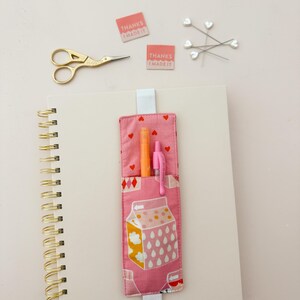 Fabric Pen Holder Bookmark Sewing Pattern With 3 Sizes – Beginner ...