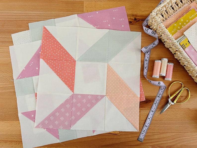 Eccentric Star Quilt Block - Block 11 - Etsy