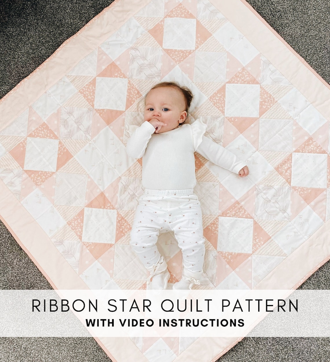 Ribbon Star Block Quilt Pattern With Video Tutorial - Etsy