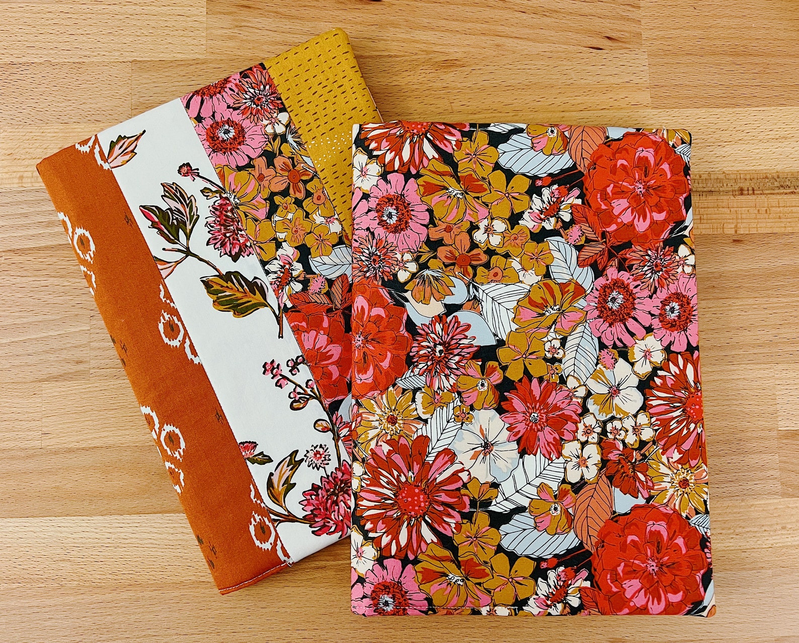 Fabric Book Cover Sewing Pattern // Sewing for Beginners // - Etsy UK