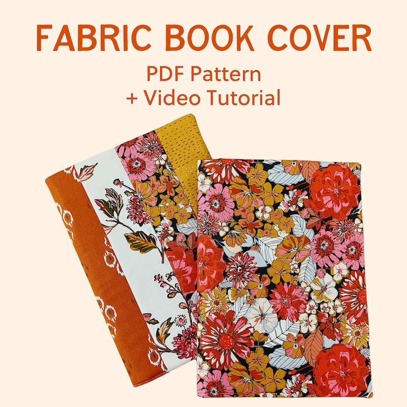 Fabric Book Cover - Etsy