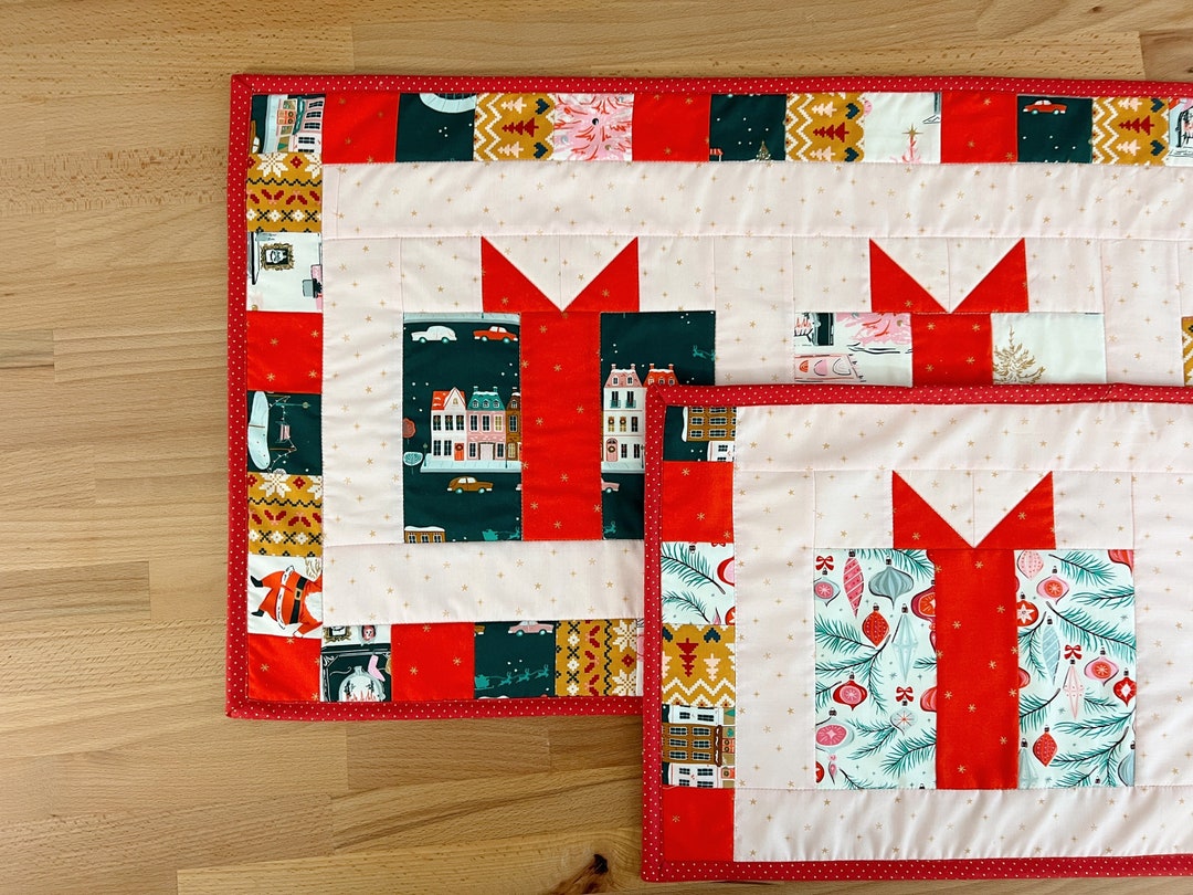 Christmas Present Table Runner and Placemat Pattern - Quilting Pattern ...