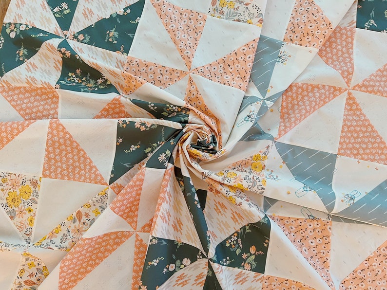 Pinwheel Quilt Pattern Beginner Friendly With Video - Etsy