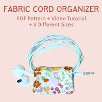 Cord Keepers PDF Sewing Pattern: Make Fabric Cord Organizers for ...