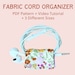 Fabric Cord Organizer Sewing Pattern - 3 Sizes (PDF Pattern) - Etsy