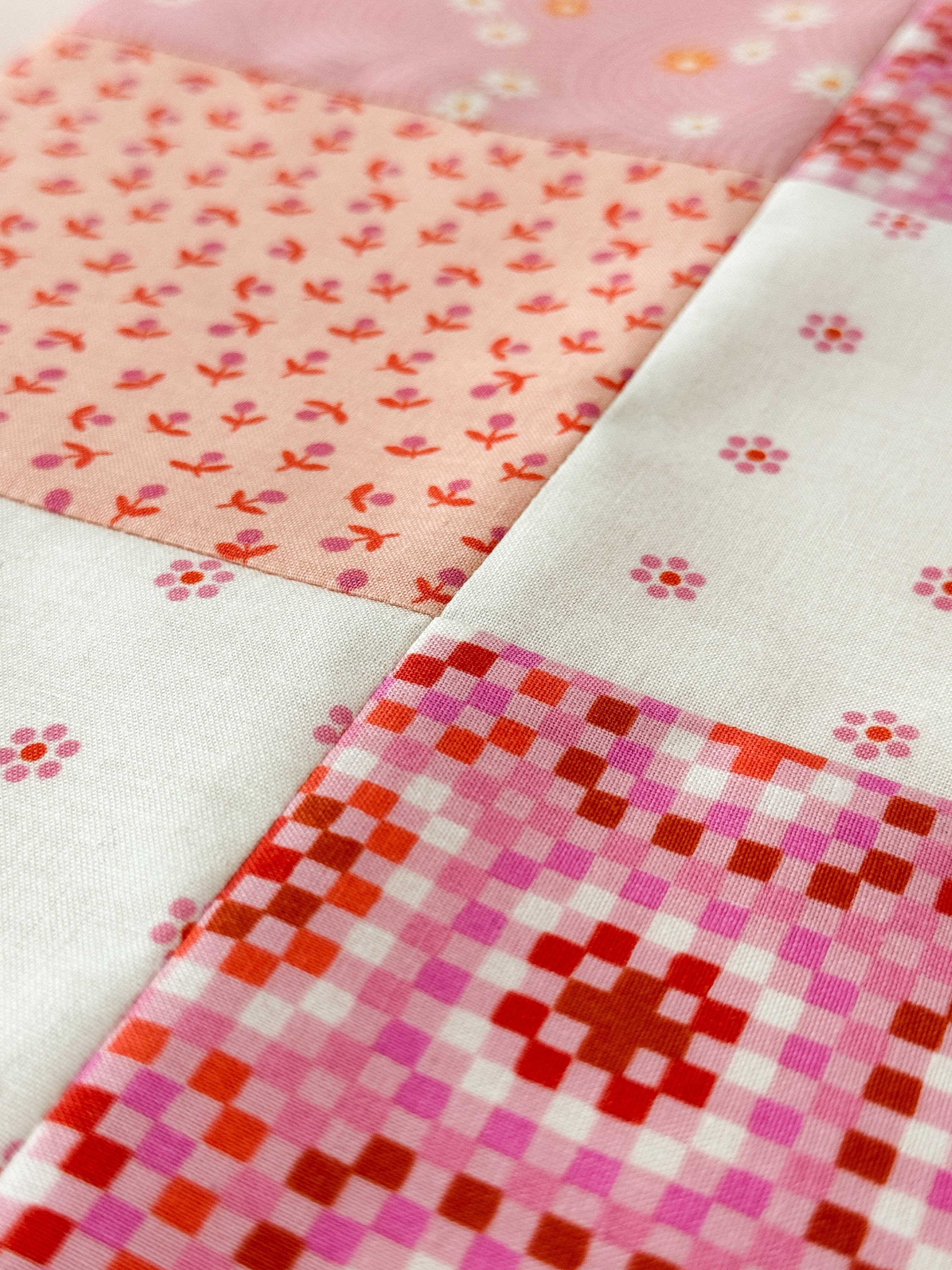 Nine Patch Quilt Block PDF Pattern, Beginner Friendly (video Tutorial ...