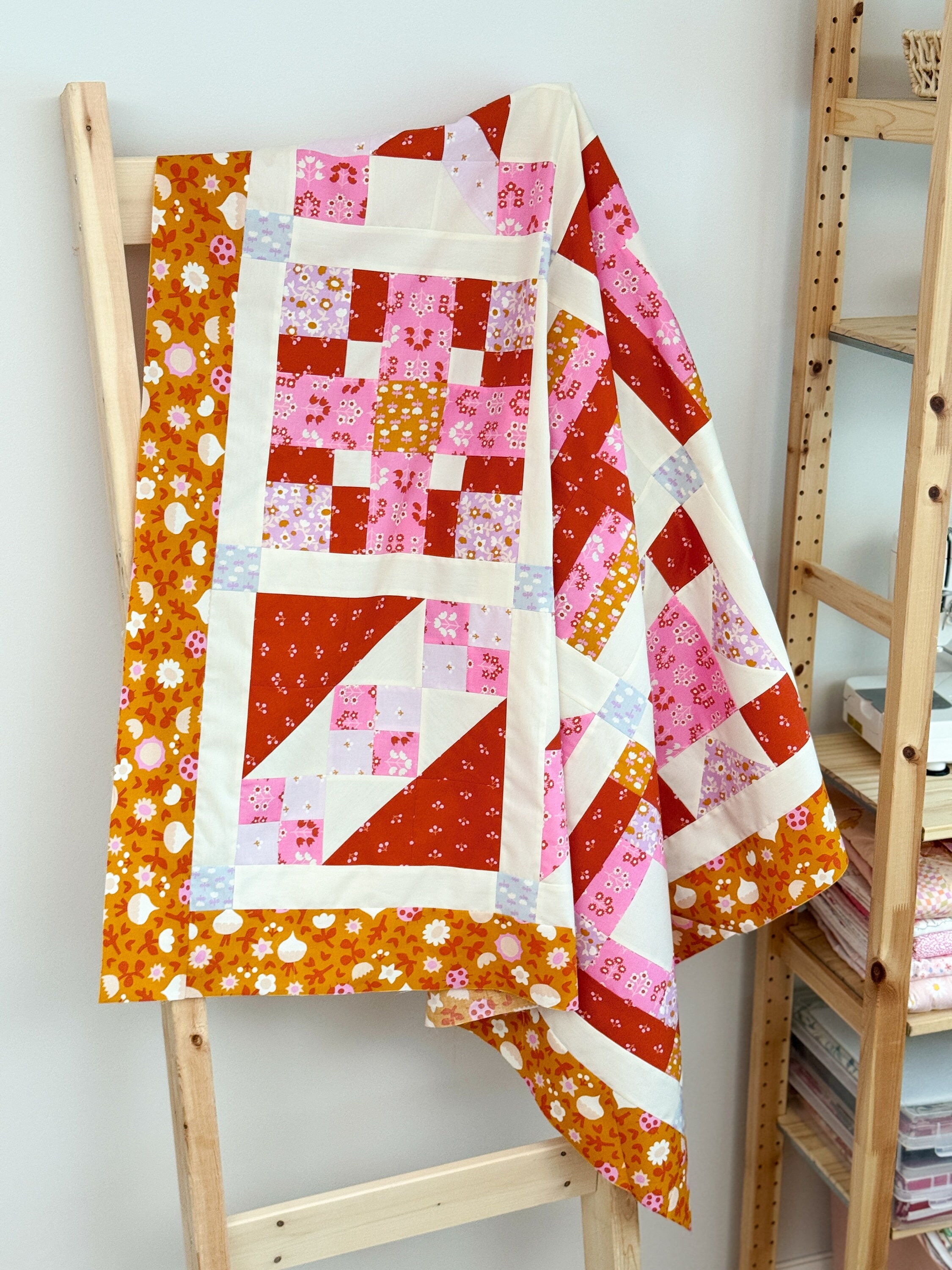Sawtooth Star Quilt Block Pattern - With Video Tutorial - Learn to ...