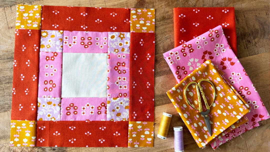 Single Irish Chain Block Pattern With Video Tutorial Learn to Quilt for ...