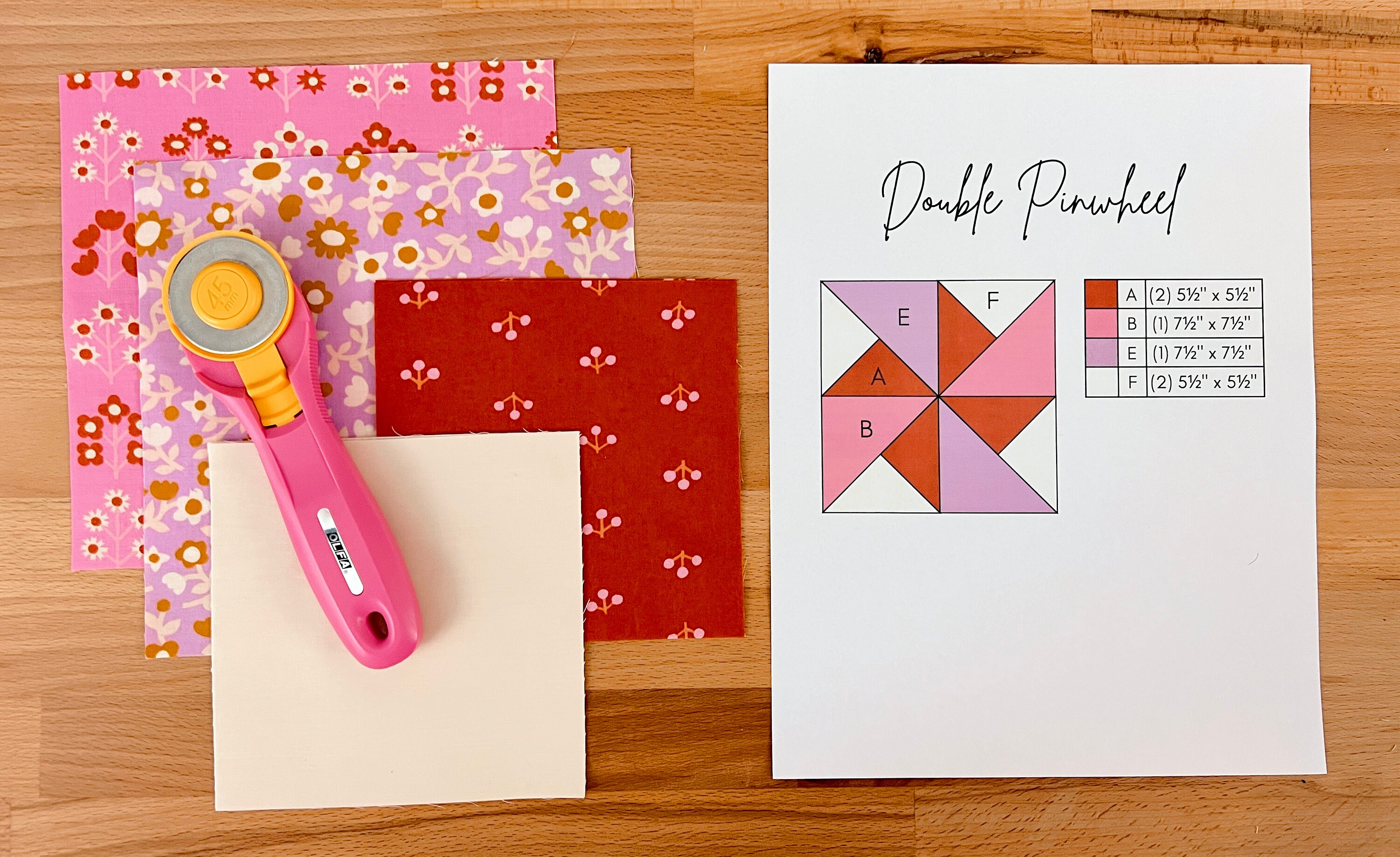 Double Pinwheel Quilt Pattern