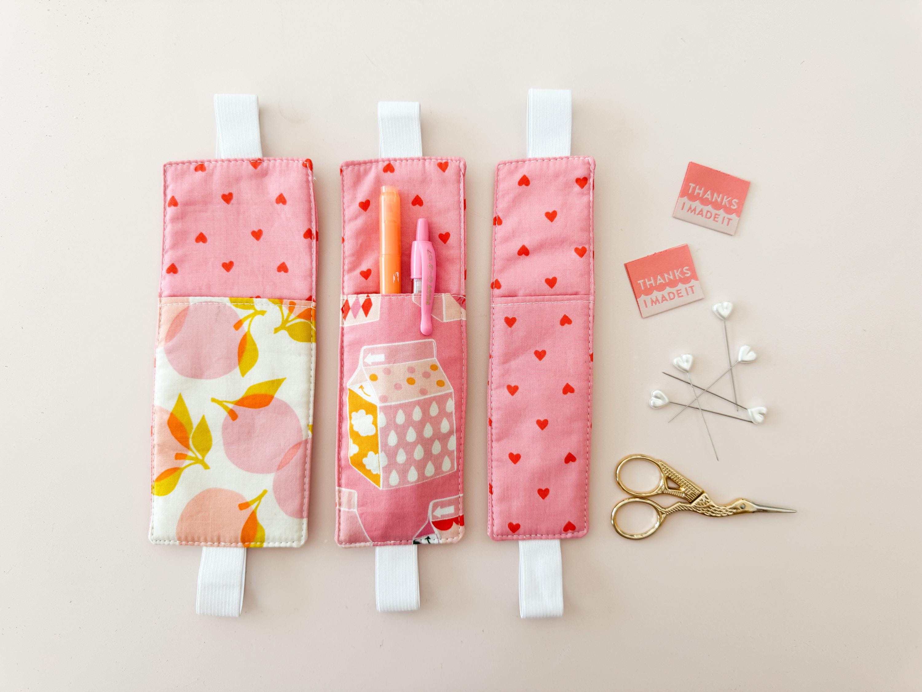 Fabric Pen Holder Bookmark Sewing Pattern With 3 Sizes – Beginner ...