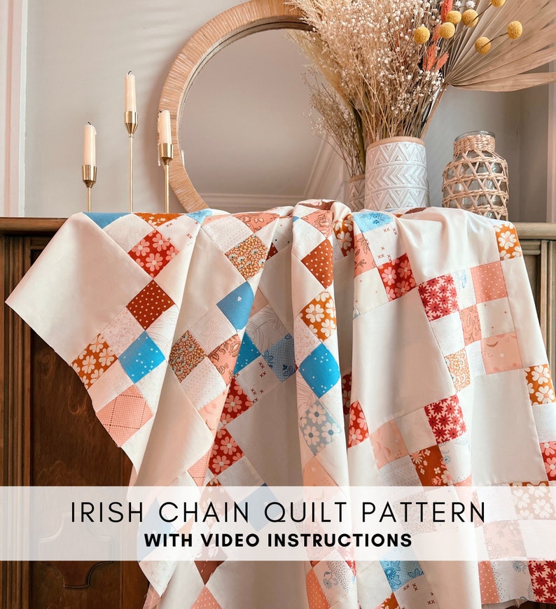 Irish Chain Quilt Pattern With Video Tutorial - Etsy