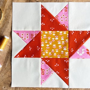 Twin Star Quilt Block Pattern - With Video Tutorial - Learn to Quilt ...