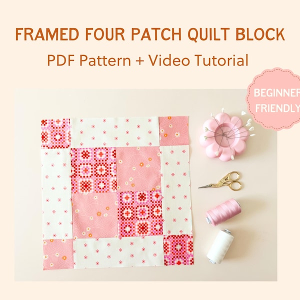 Four Patch Quilt Pattern - Etsy