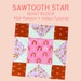Sawtooth Star Quilt Block Pattern - With Video Tutorial - Learn to ...