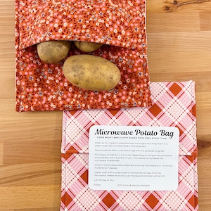 Microwave Potato Bag Sewing Pattern PDF // Beginner Friendly DIY With Cooking Instructions ...