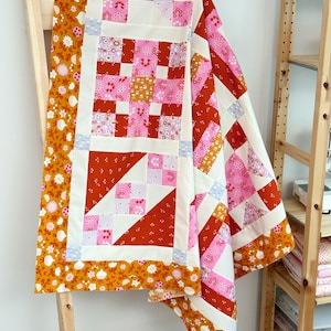 Double Pinwheel Quilt Block Pattern - With Video Tutorial - Learn to ...