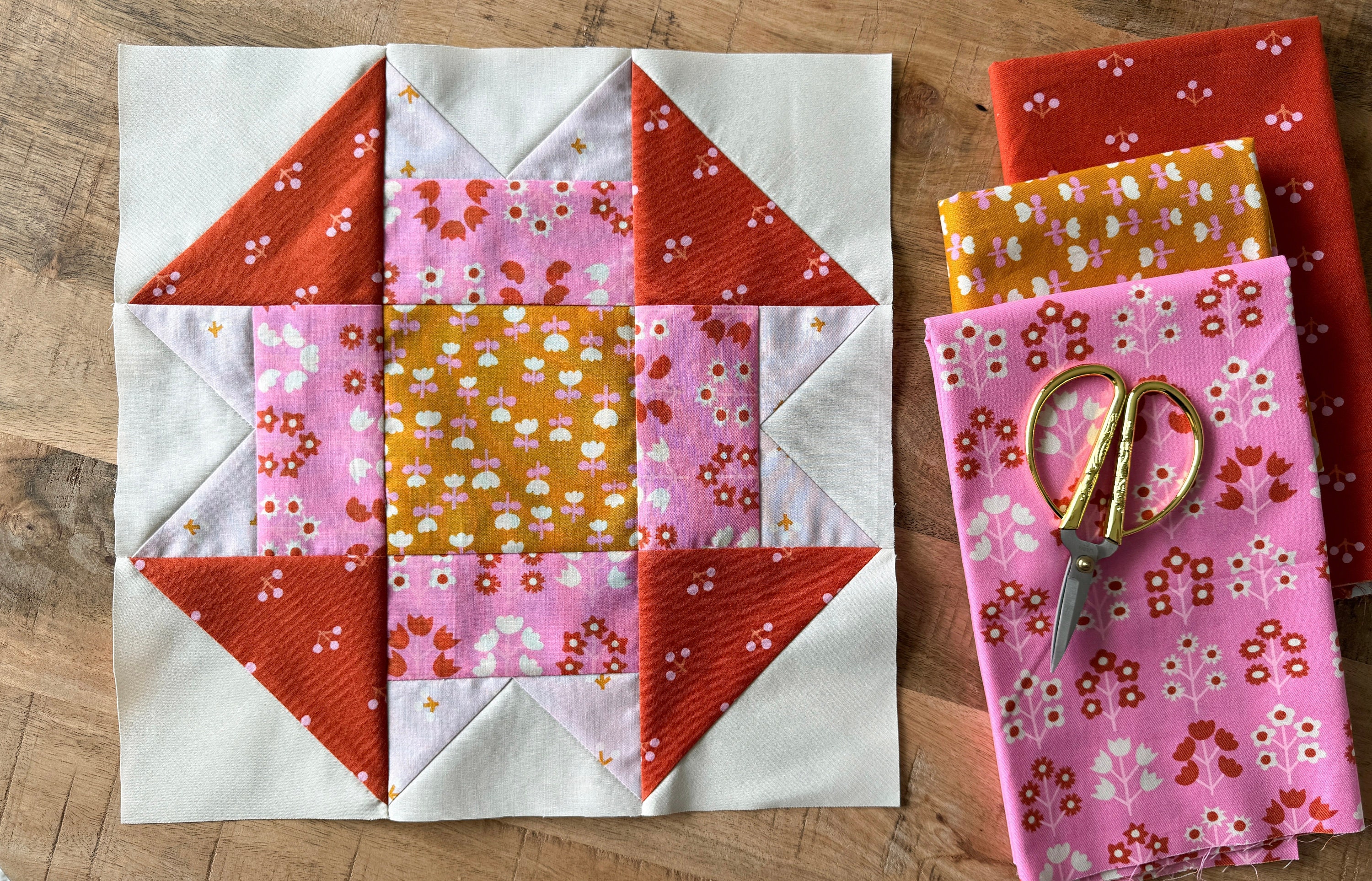 Folded Corners Quilt Block Pattern - With Video Tutorial - Learn to ...