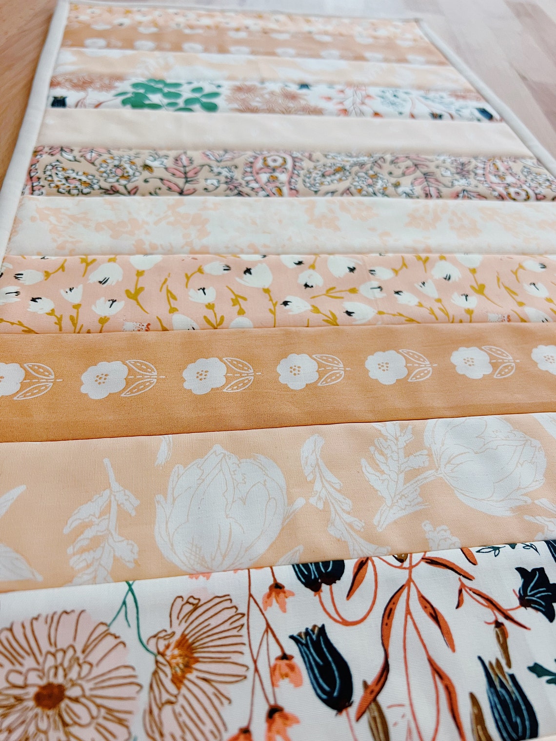 Quilt as You Go Table Runner Pattern, Beginner Friendly (PDF Pattern ...