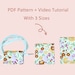 Fabric Cord Organizer Sewing Pattern - 3 Sizes (PDF Pattern) - Etsy