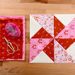 Double Pinwheel Quilt Block Pattern - With Video Tutorial - Learn to ...