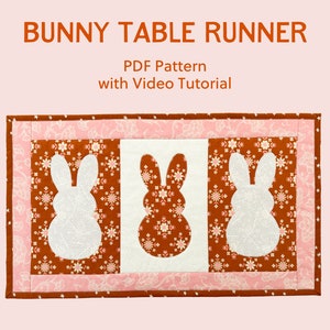 Bunny Table Runner // Beginner Friendly // Learn to Sew With Video ...