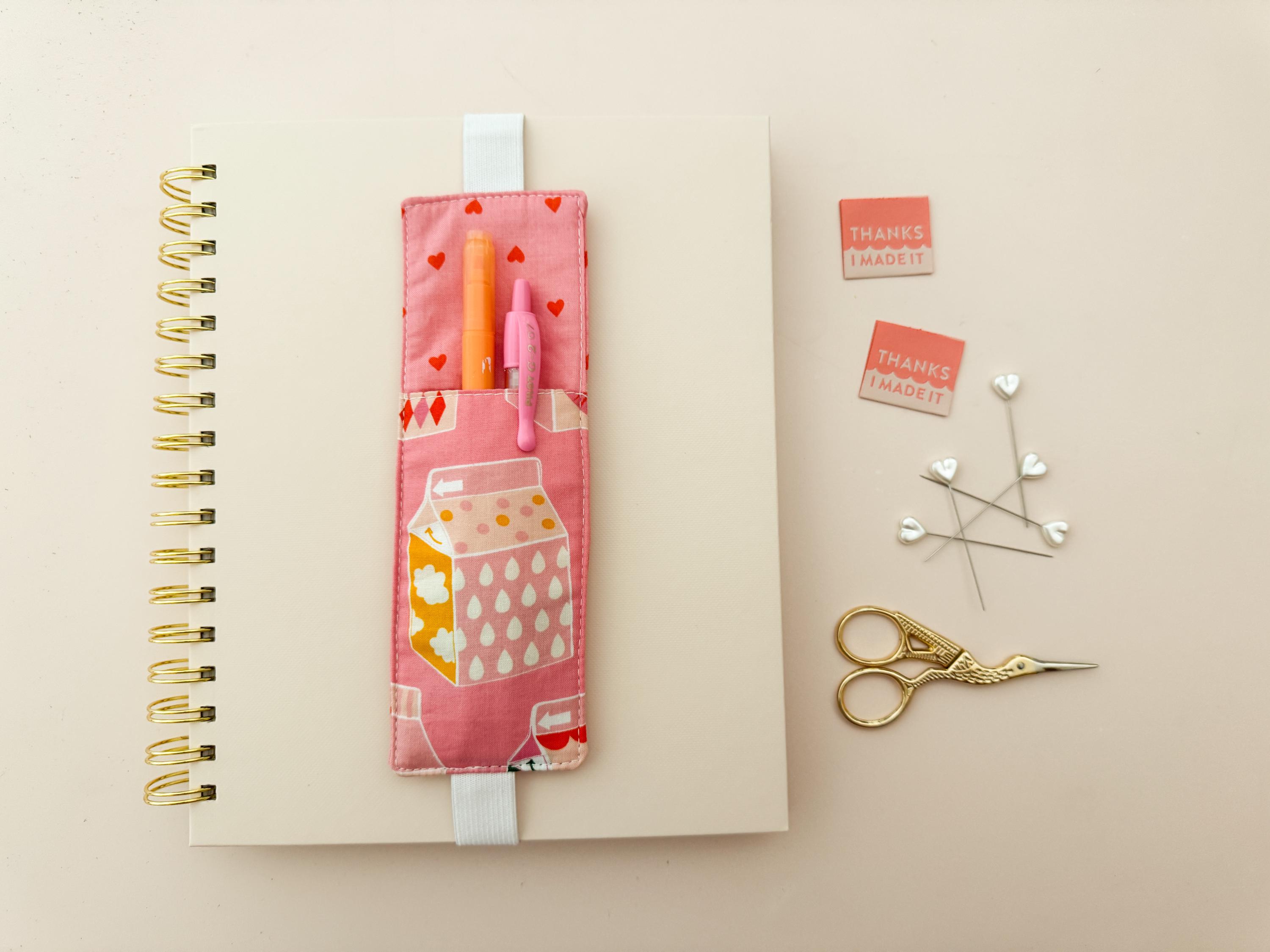 Fabric Pen Holder Bookmark Sewing Pattern With 3 Sizes – Beginner ...