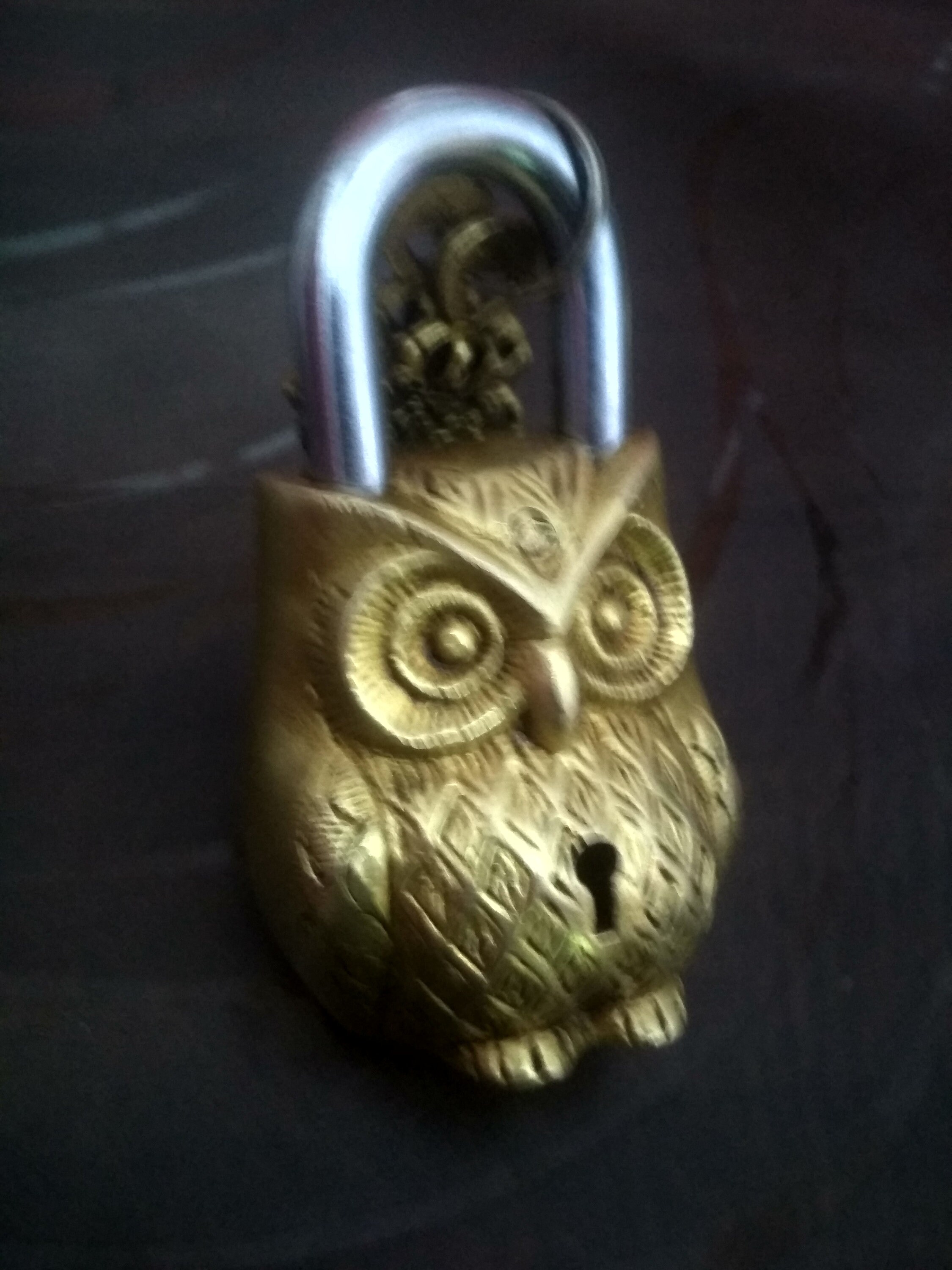 Functional Brass Beautiful Padlocks With Two Keys Owl Shaped - Etsy