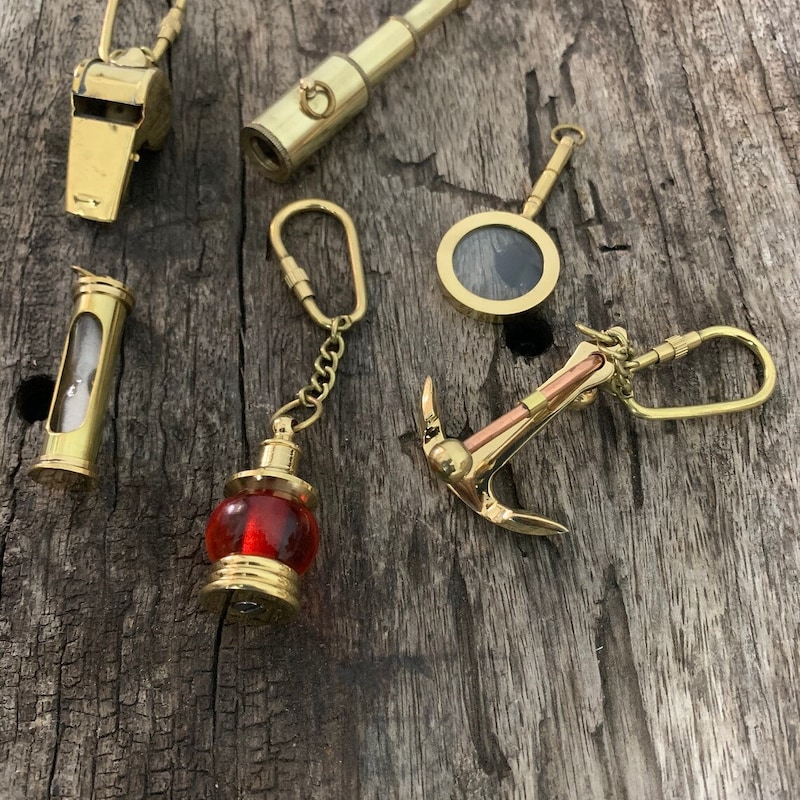 Brass Keychain - Etsy