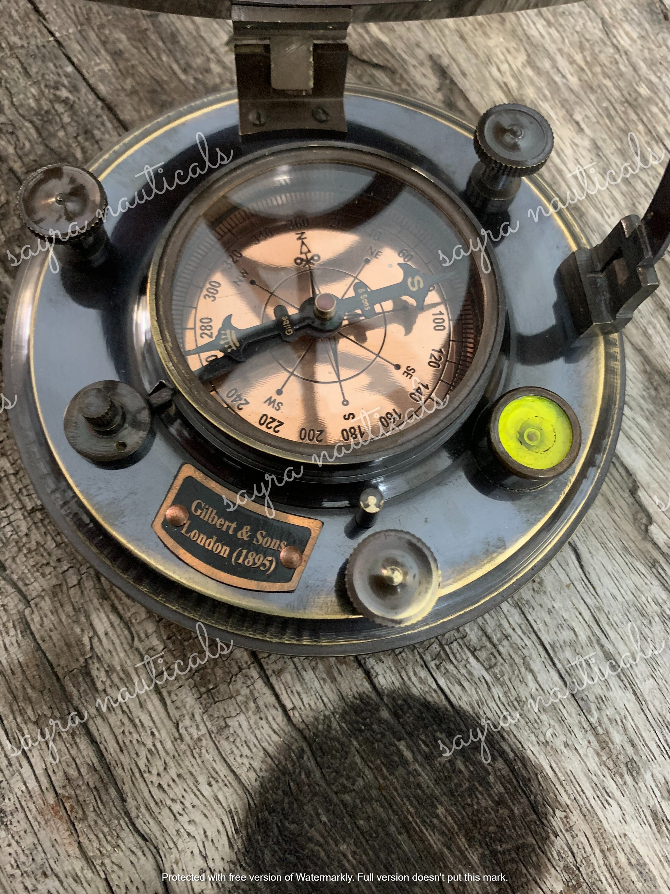 Engraved5'' Big Compass Sundail , , Fathers Day Gift, Mothers Day Gift ...