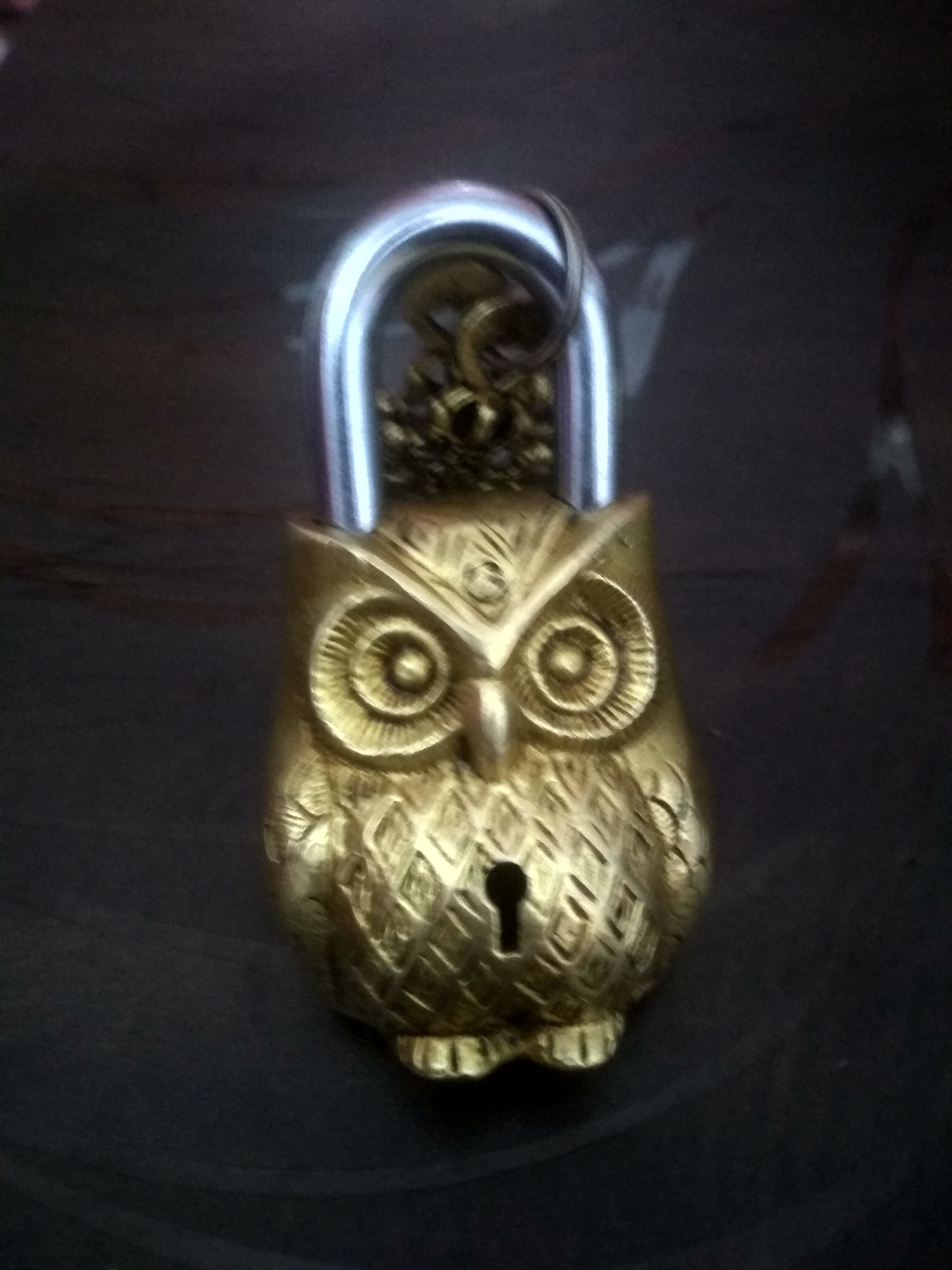 Functional Brass Beautiful Padlocks With Two Keys Owl Shaped - Etsy