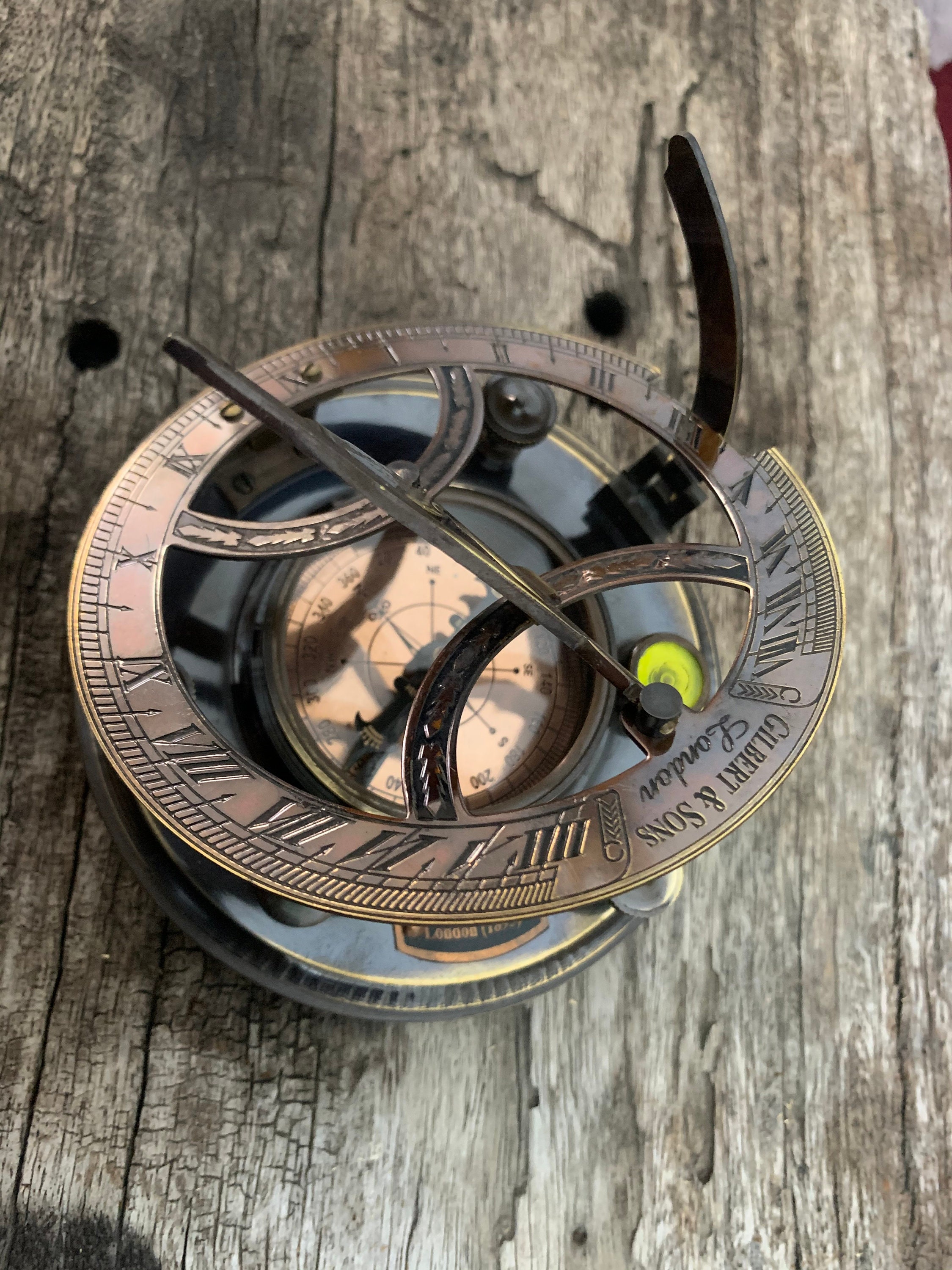 Engraved5'' Big Compass Sundail , , Fathers Day Gift, Mothers Day Gift ...