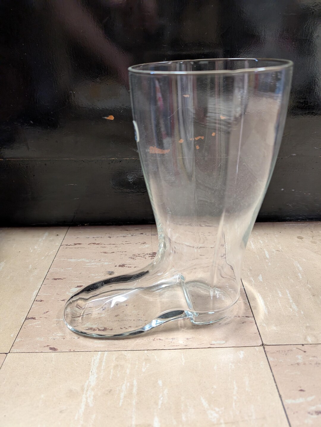 Vintage Glass Boot, Bar Boot, Boot Beer Mug, Wellie Boot Glass, Royal ...