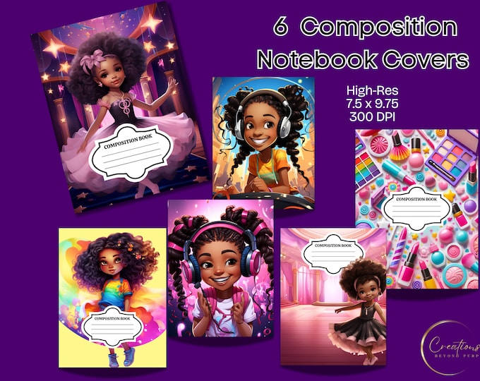 Printable Composition Notebook Covers, Girls Composition Notebook ...