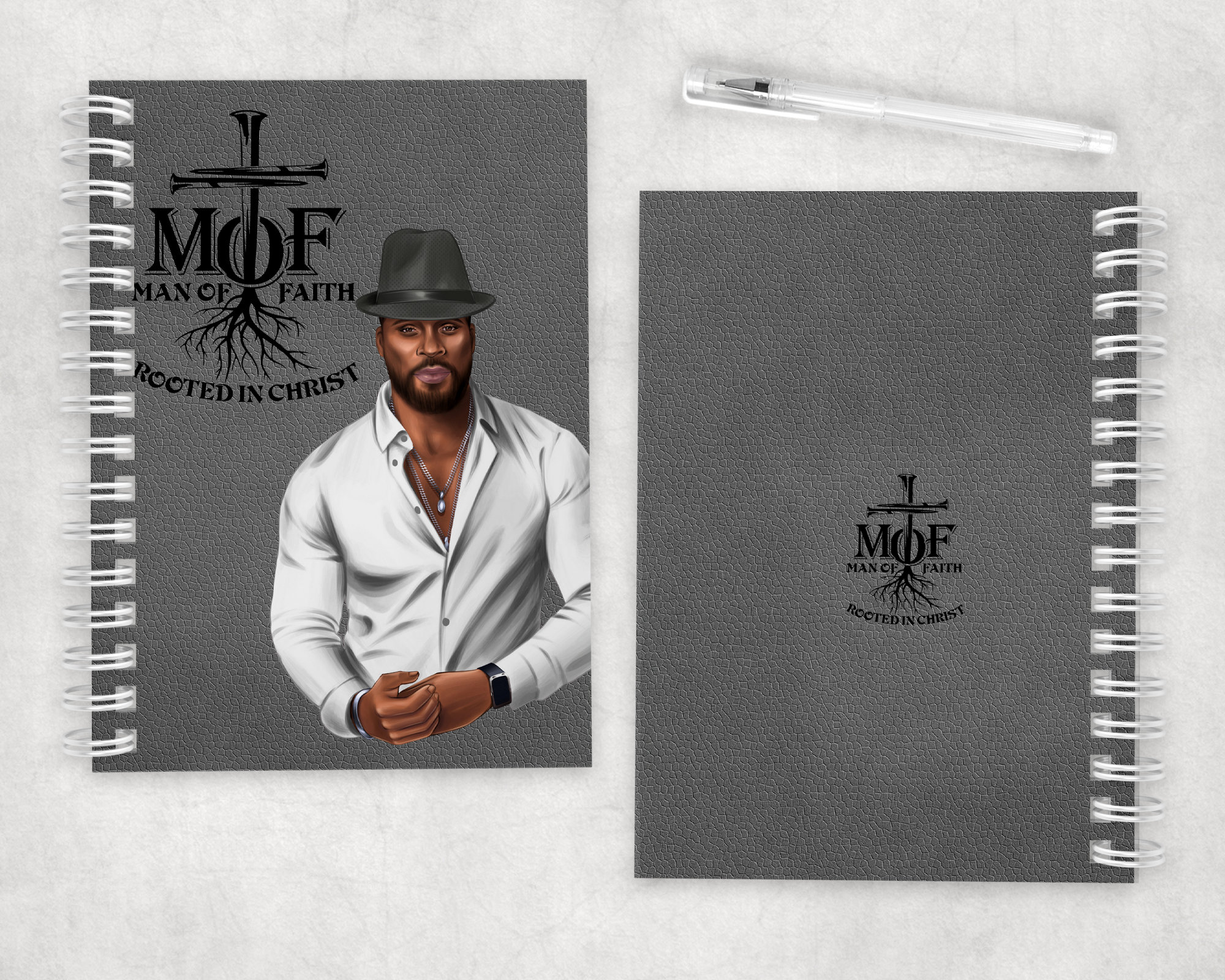 Printable Planner Notebook Cover Christian Journal Black Man - Etsy