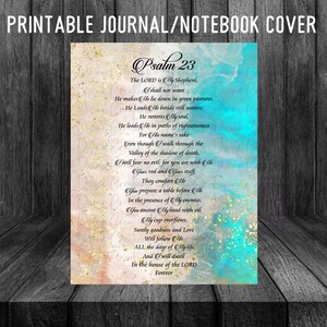 Printable Planner Cover, Christian Planner Journal Notebook, Bible ...