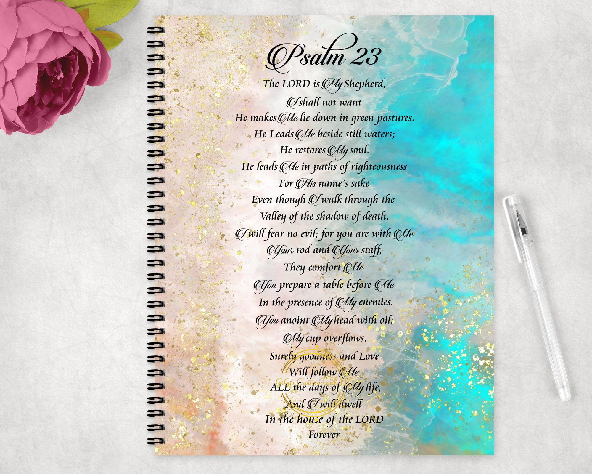 Printable Planner Cover Christian Planner Journal Notebook - Etsy