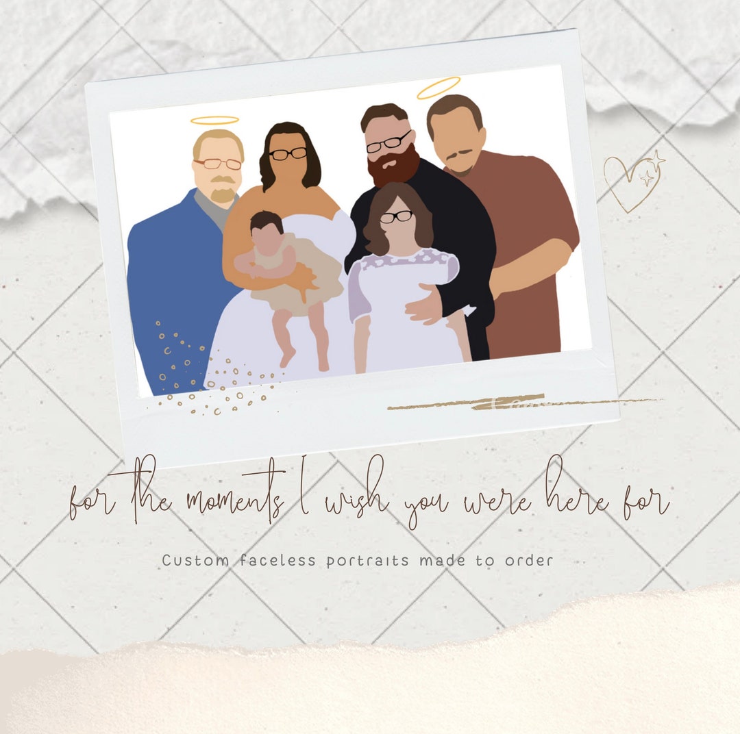 Custom Faceless Family Portraits - Etsy