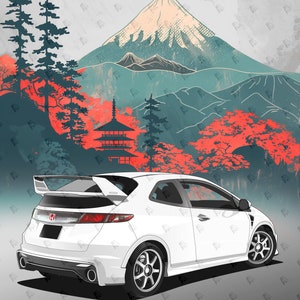 Honda FN2 Mugen Type R 2 Frame Options / Print Only Also Available A5 ...