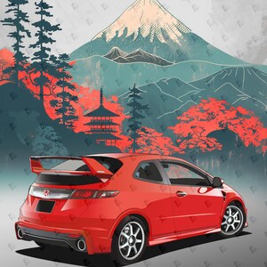 Honda FN2 Mugen Type R 2 Frame Options / Print Only Also Available A5 ...