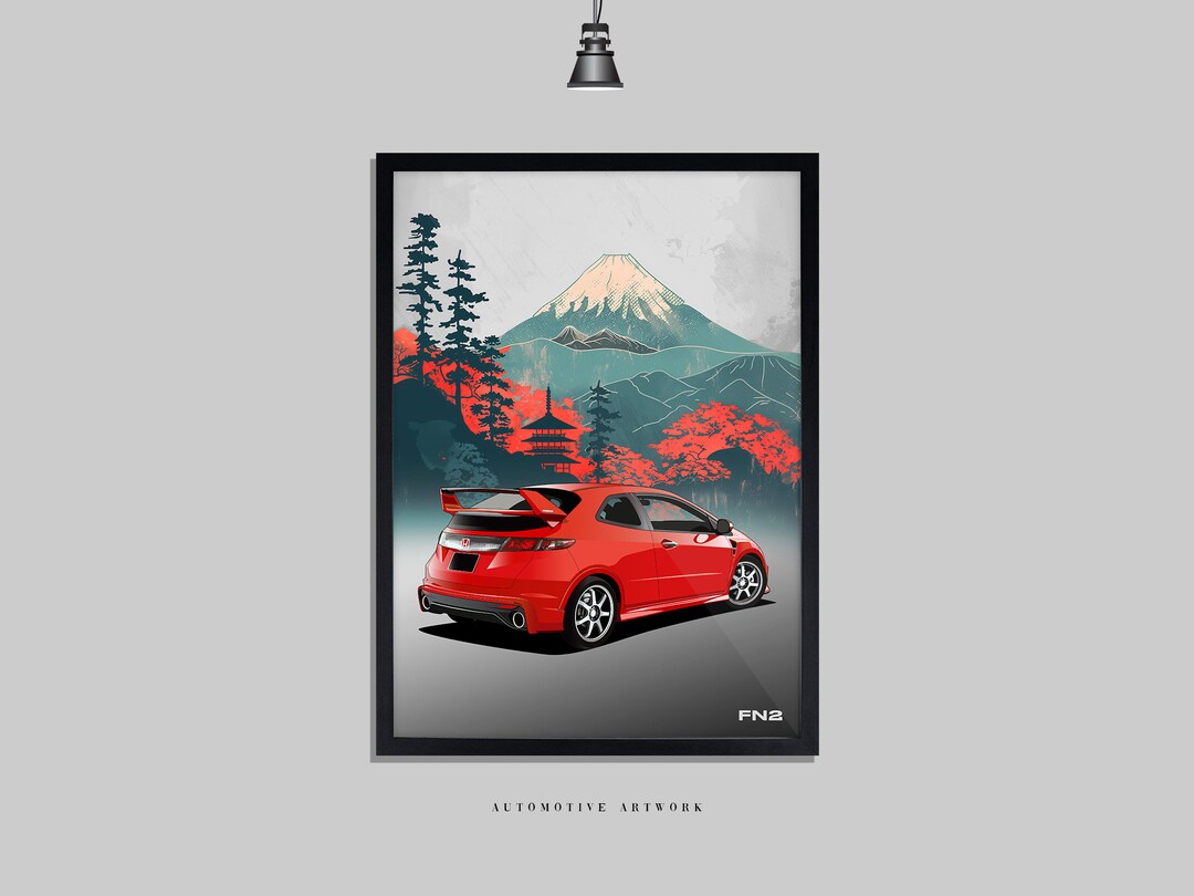Honda - FN2 Mugen Type R | 2 Frame Options / Print Only Also Available ...