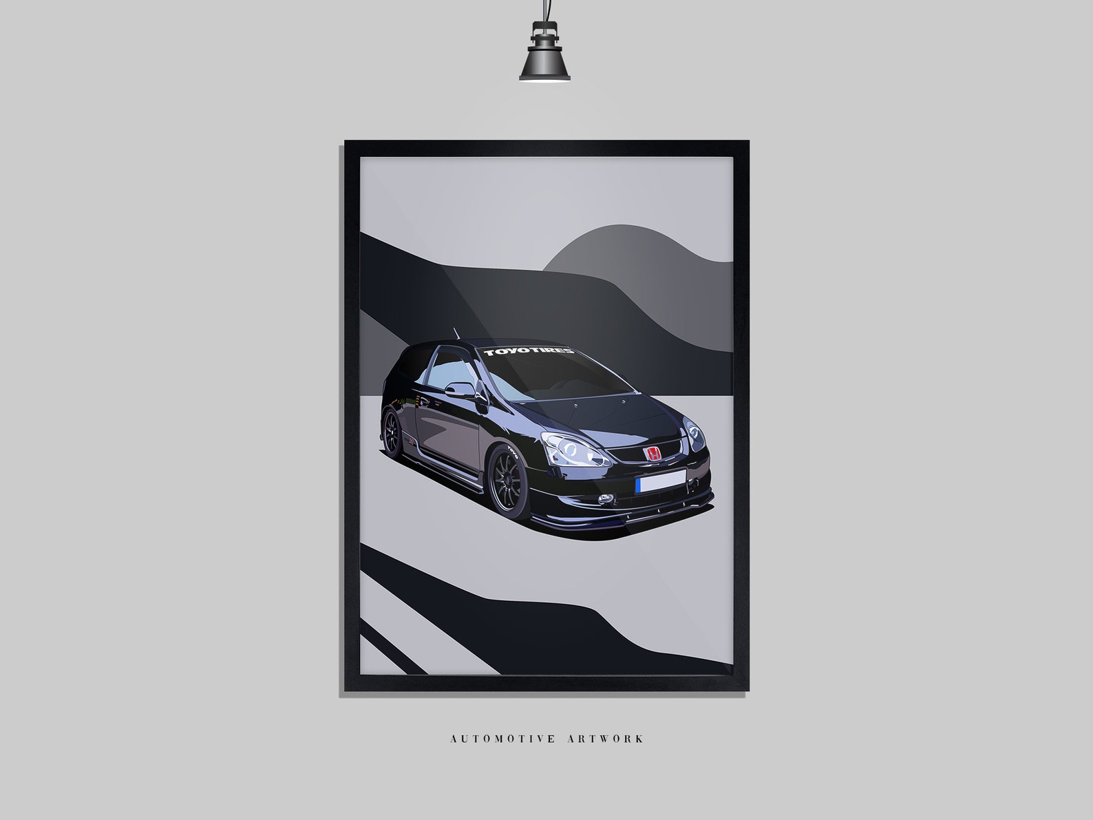 Honda EP3 Type R 2 Frame Options / Print Only Also - Etsy