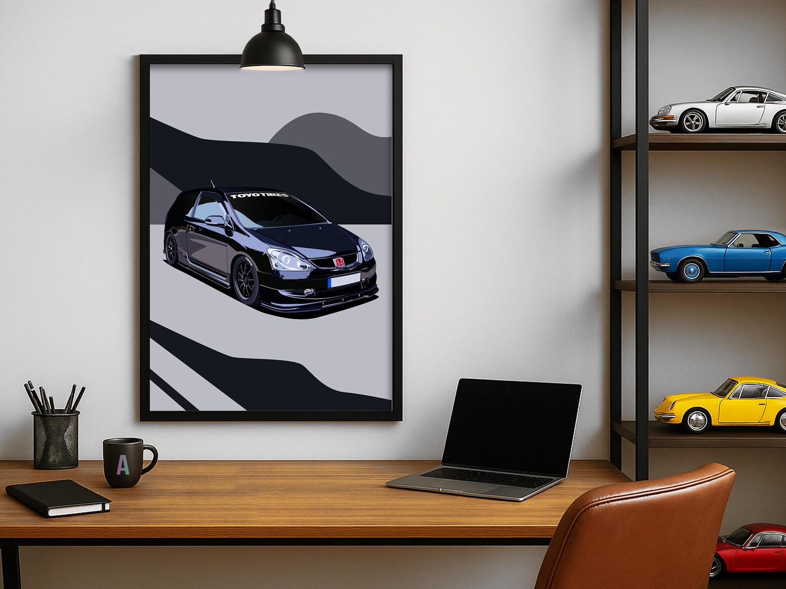 Honda - EP3 Type R | 2 Frame Options / Print Only Also Available (A5-A3 ...