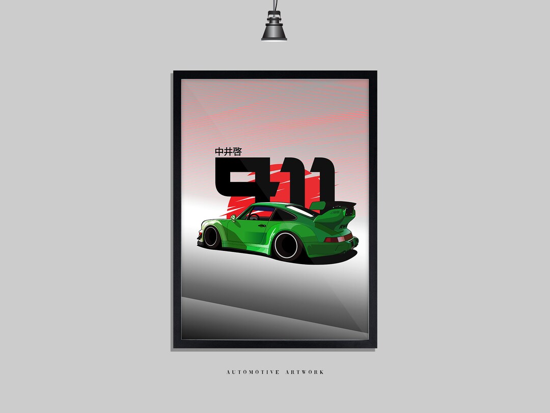 911 RWB | 2 Frame Options / Print Only Also Available (A5-A3 ...