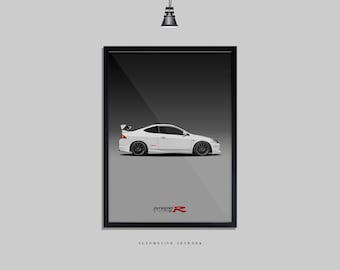Honda - EP3 Type R | 2 Frame Options / Print Only Also Available (A5-A3 ...