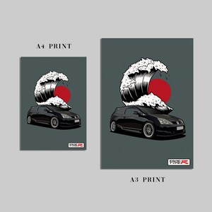 Honda EP3 Type R 2 Frame Options / Print Only Also Available A5-A3 ...