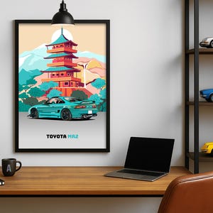 Toyota - MR2 | 2 Frame Options / Print Only Also Available (A5-A3 ...